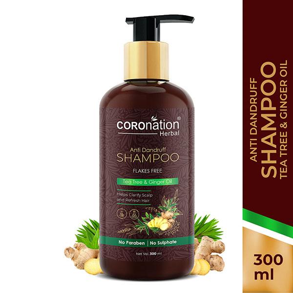Buy COROnation Herbal Anti Dandruff Shampoo with Tea Tree Oil 300 ml ...