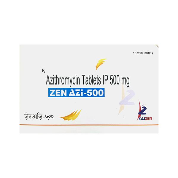 ZEN AZI 500MG TABLET 10'S : Uses, Side Effects, Price | Netmeds