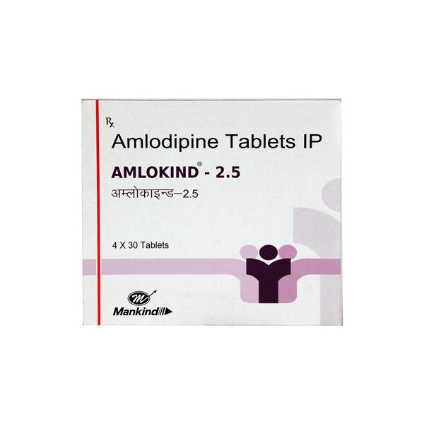Amlokind 2.5mg Tablet 30'S : Price, Uses, Side Effects | Netmeds