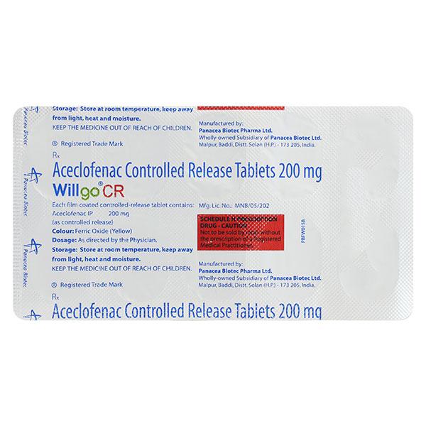 Willgo Cr Tablet 10's Price, Uses, Side effects, Substitutes | Netmeds