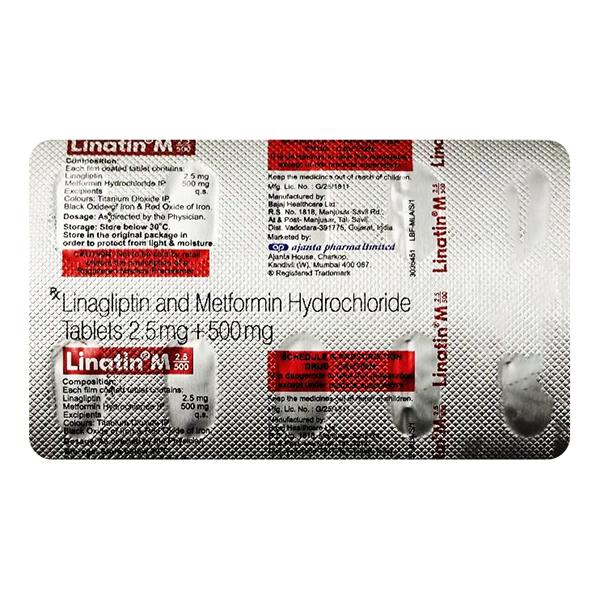 LINATIN M 2.5/500 Tablet 10's