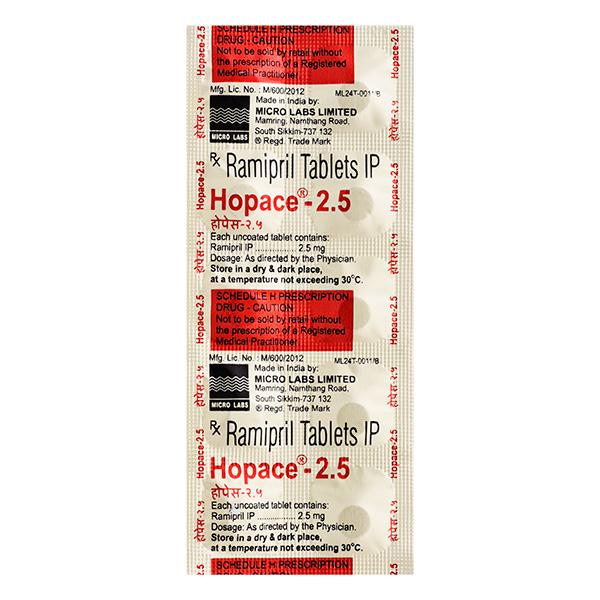 Hopace 2.5mg Tablet 10'S : Price, Uses, Side Effects | Netmeds