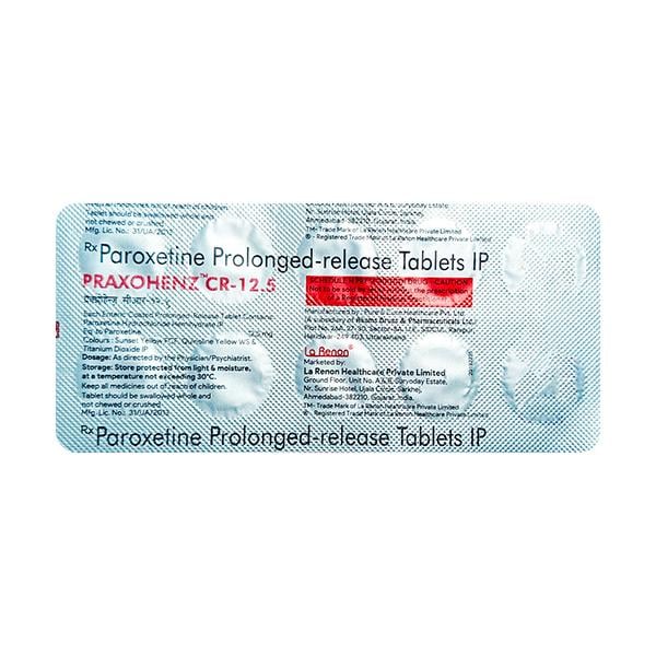 Buy PRAXOHENZ CR 12.5 Tablet 10's Online at Upto 25% OFF | Netmeds