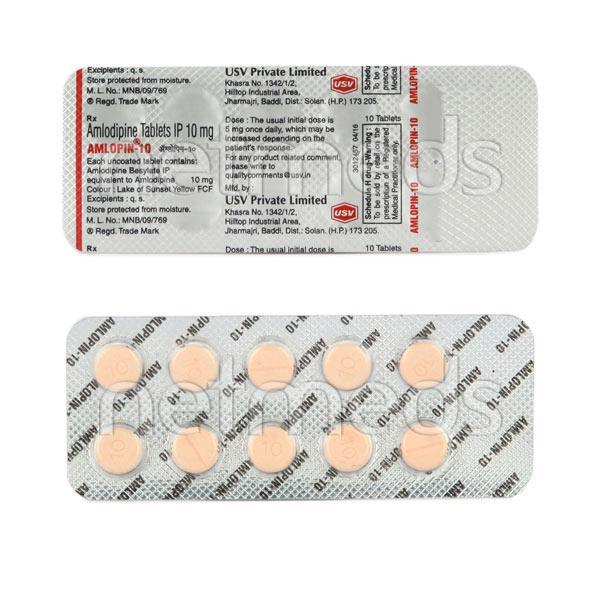 Amlopin 10mg Tablet 10'S : Price, Uses, Side Effects | Netmeds