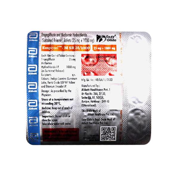 EMPEXEL M SR 25/1000 Tablet 15's
