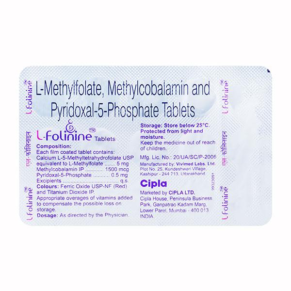 L Folinine Tablet 15'S - Buy Medicines online at Best Price from ...