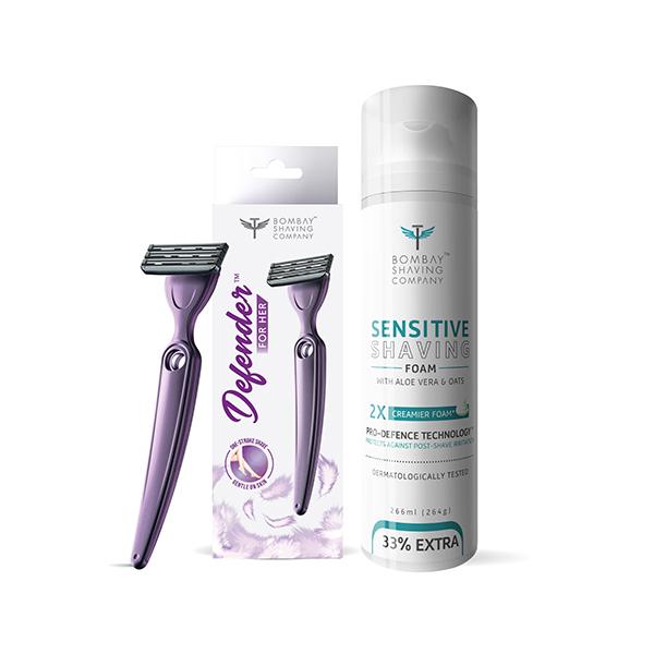 Buy Bombay Shaving Company Defender For Her Razor + Sensitive Shaving ...