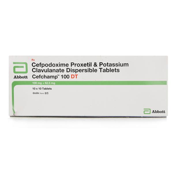 Cefchamp DT 100mg Tablet 10'S : Price, Uses, Side Effects | Netmeds