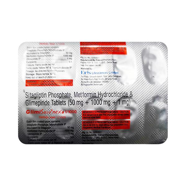 GLIMISAVE NEXA 1/1000 Tablet 10's
