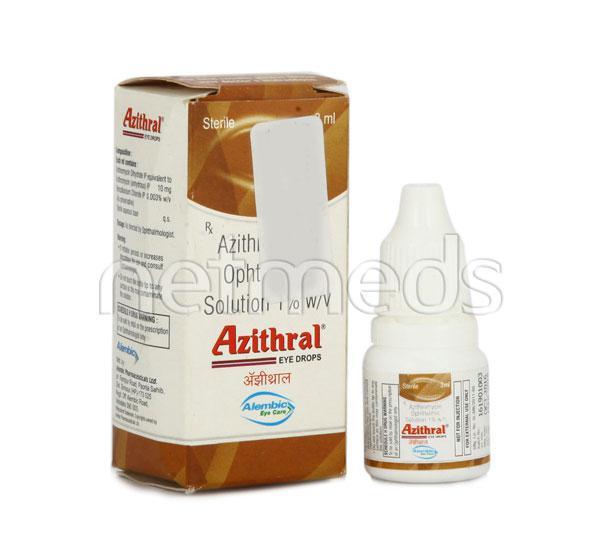 Buy Azithral Eye Drops 3ml Online at Upto 25% OFF | Netmeds