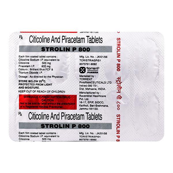 Strolin P 800mg Tablet 10'S : Price, Uses, Side Effects | Netmeds