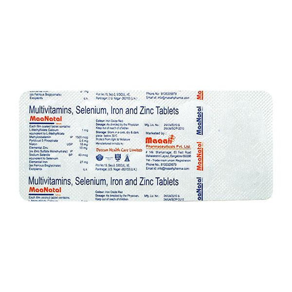 MAANATAL Tablet 10's Price, Uses, Side effects, Substitutes | Netmeds
