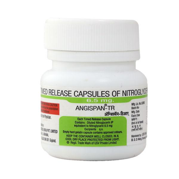 Angispan TR 6.5mg Capsule 25'S : Uses, Side Effects, Price | Netmeds