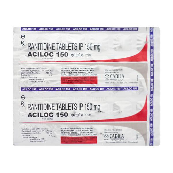 Aciloc 150mg Tablet 30'S - Price, Uses, Side Effects | Netmeds