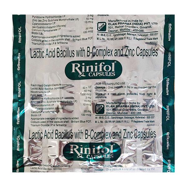 Buy RINIFOL Capsule 15's Online at Upto 25% OFF | Netmeds