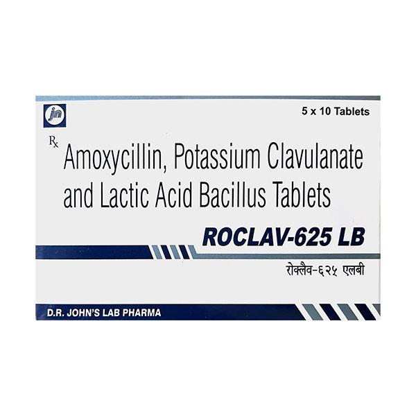 ROCLAV 625 LB Tablet 10's Price, Uses, Side effects, Substitutes | Netmeds
