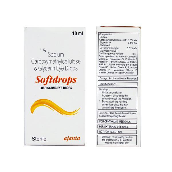 Softdrops Eye Drops 10ml : Uses, Side Effects, Price | Netmeds