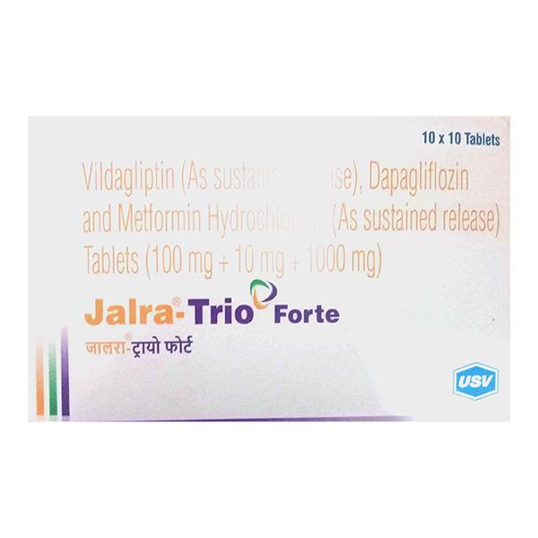 JALRA TRIO FORTE Tablet 10's Price, Uses, Side effects, Substitutes ...