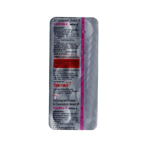 CLOTAS E Tablet 10's - Price, Uses, Side Effects, and Substitutes | Netmeds