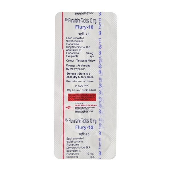 Flury 10mg Tablet 10'S Price, Uses, Side effects, Substitutes | Netmeds