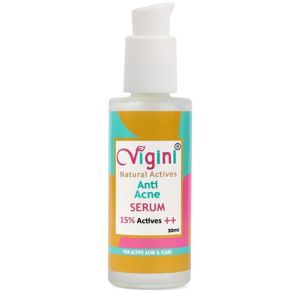 Buy Vigini Natural Actives Anti Acne Serum 30 ml Online at Discounted ...