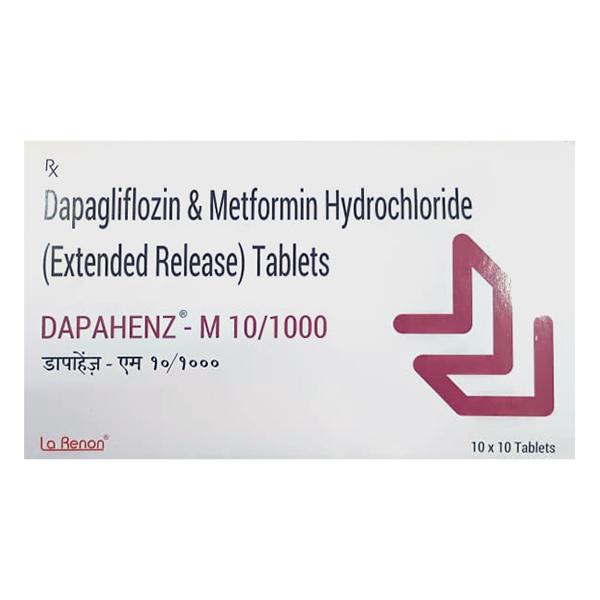 DAPAHENZ M 10/1000 Tablet 10's : Price, Uses, Side Effects | Netmeds