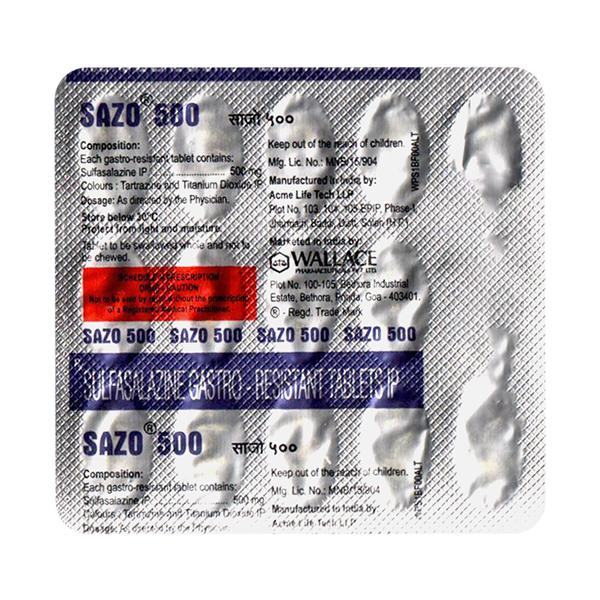 Sazo 500mg Tablet 15'S - Buy Medicines online at Best Price from ...