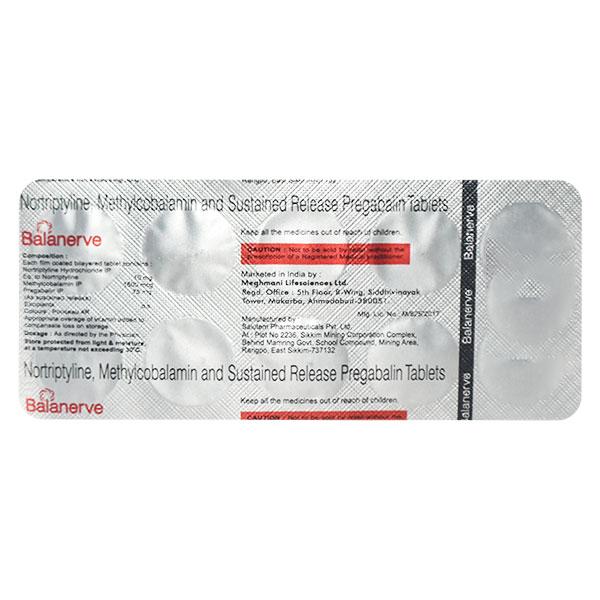 BALANERVE Tablet 10's Price, Uses, Side effects, Substitutes | Netmeds