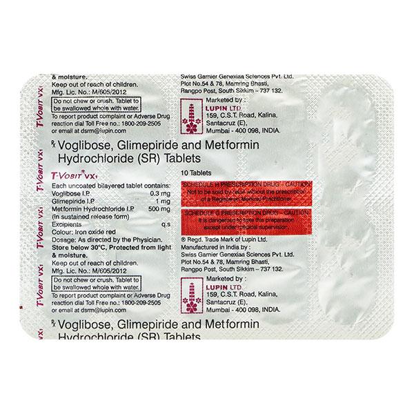 Buy T VOBIT VX 1 Tablet 10's Online at Upto 25% OFF | Netmeds