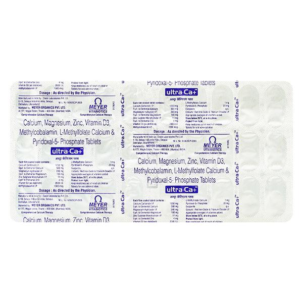 ULTRA CA+ Tablet 30's Price, Uses, Side effects, Substitutes | Netmeds