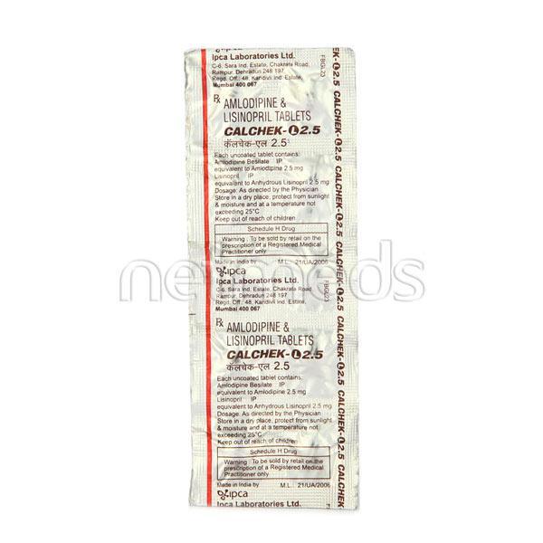 Calchek L 2.5mg Tablet 10'S : Price, Uses, Side Effects | Netmeds