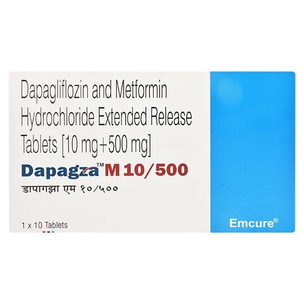 DAPAGZA M 10/500 Tablet 10's : Price, Uses, Side Effects | Netmeds