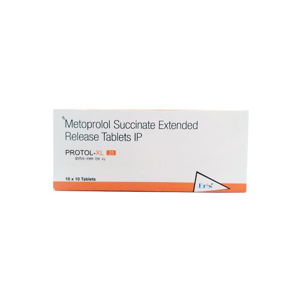 Protol XL 25mg Tablet 10'S : Price, Uses, Side Effects | Netmeds