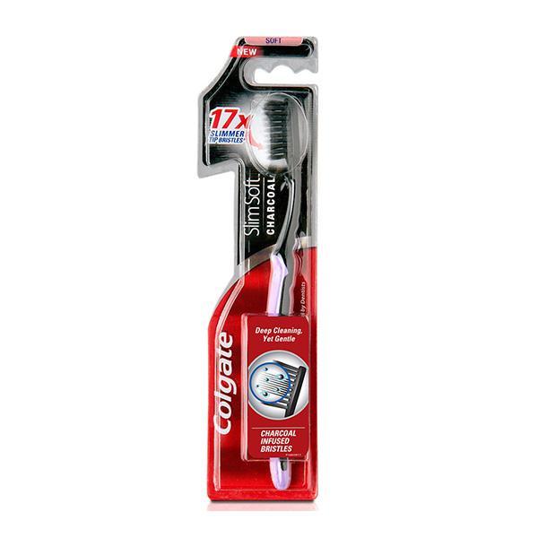 Colgate Slim Soft Charcoal Toothbrush online at best price-Brushes ...