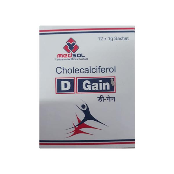 D GAIN Sachet 1gm Price, Uses, Side effects, Substitutes | Netmeds