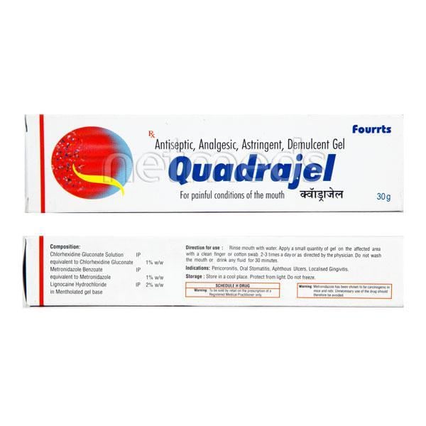 Quadrajel Gel 30gm - Price, Uses, Side Effects | Netmeds