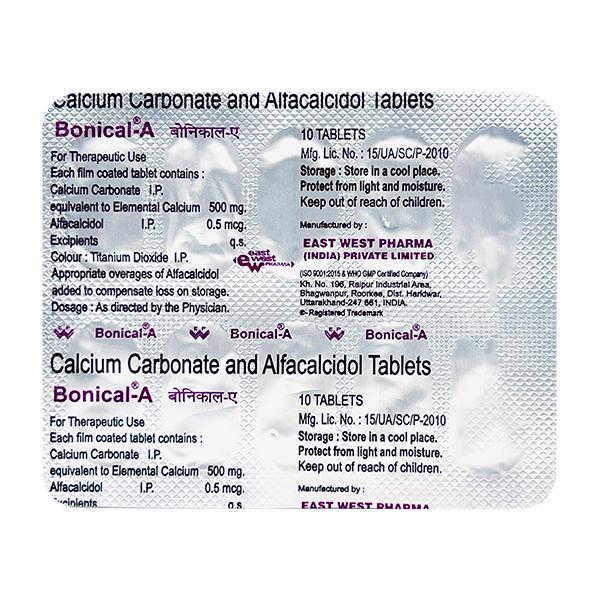 Bonical A Tablet 10'S Price, Uses, Side effects, Substitutes | Netmeds