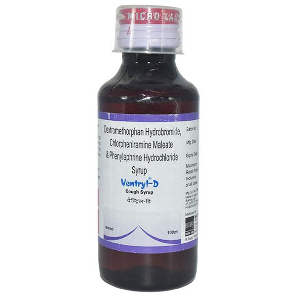 Buy Ventryl D Cough Syrup 100ml Online at Upto 25% OFF | Netmeds