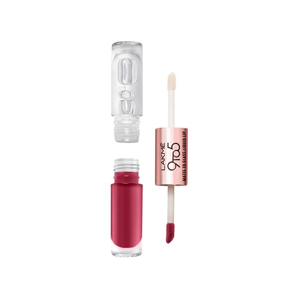 Buy Lakme 9 to 5 Matte to Glass Liquid Lip - Fuchsia Pink 7.6 ml Online ...