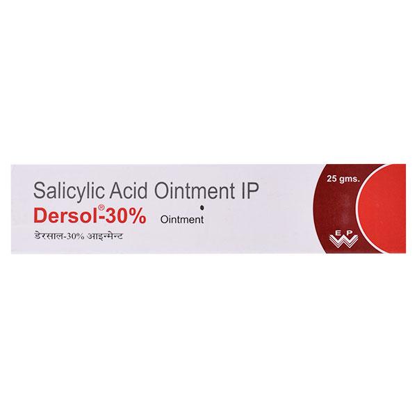 Dersol 30% Ointment 25gm Price, Uses, Side effects, Substitutes | Netmeds
