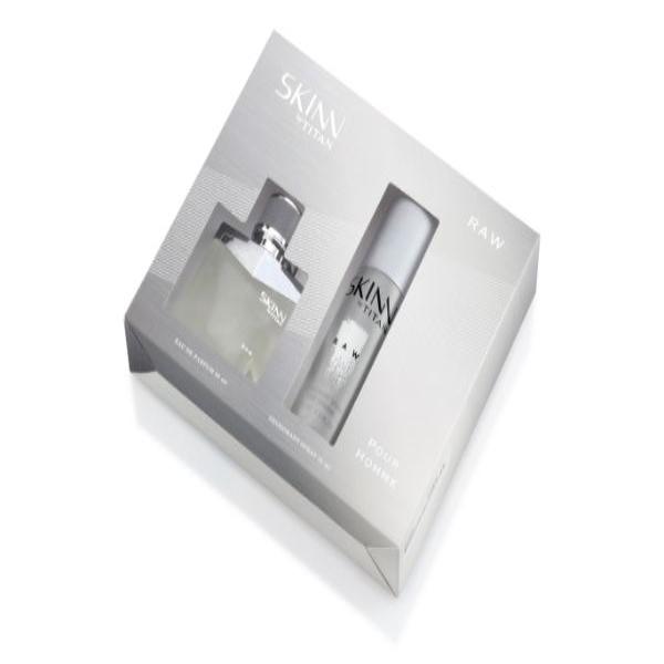 Buy Skinn By Titan Raw Coffret For Men 50Ml Perfume And 75Ml Deodorant ...