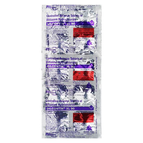 Dilcontin XL 90mg Tablet 10'S Price, Uses, Side effects, Substitutes ...