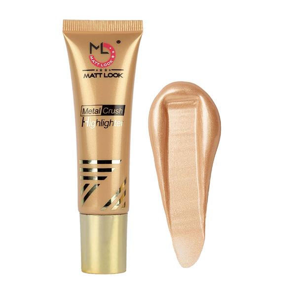 Buy Matt Look Metal Crush Highlighter, Face Makeup, Glow Getter 30 ml ...