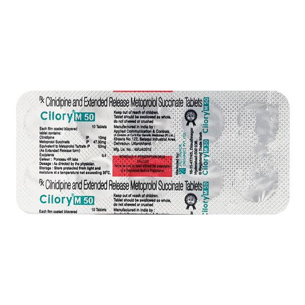 CILORY M 10/50 Tablet 10's Price, Uses, Side effects, Substitutes | Netmeds