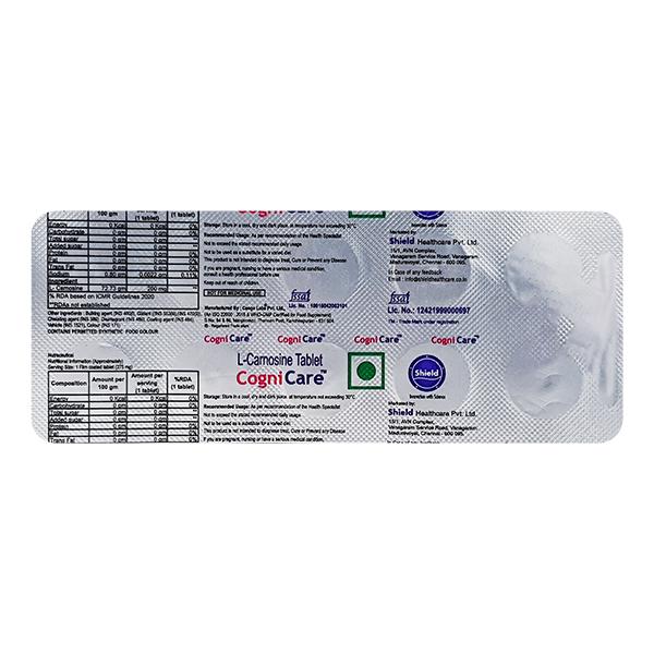 COGNICARE Tablet 10's Price, Uses, Side effects, Substitutes | Netmeds