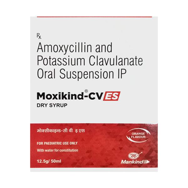 MOXIKIND CV ES Orange Flavour Dry Syrup 50ml Price, Uses, Side effects ...