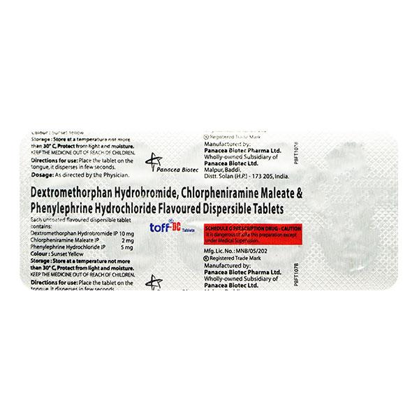 Buy Toff DC Tablet 10'S Online at Upto 25% OFF | Netmeds