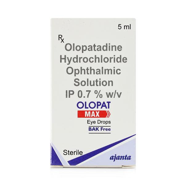 Olopat Max 0.7% Eye Drops 5ml Price, Uses, Side effects, Substitutes ...