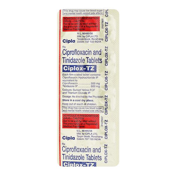 Ciplox Tz: Check Uses, Price, Warning & Precautions | Netmeds