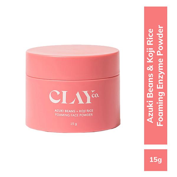 Buy Clayco Azuki Beans + Koji Rice Foaming Face Powder 15 gm Online at Best Price - Talcum Powders